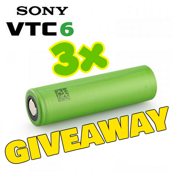 3x Sony VTC6 High Drain 18650 Batteries - LuckyVaper.com