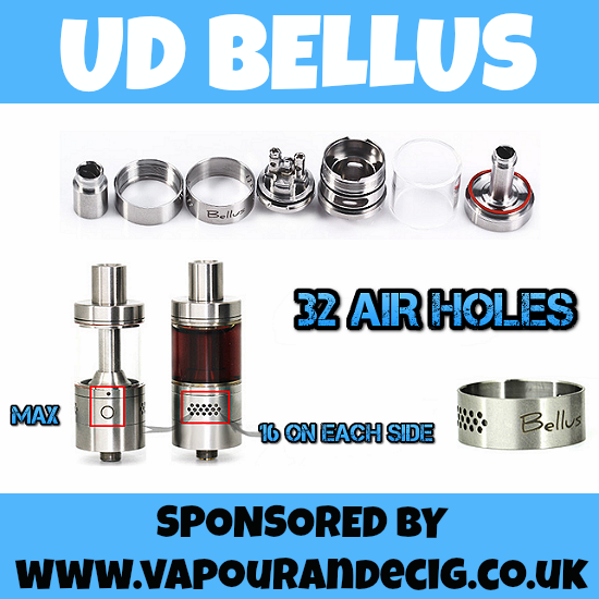 TURBULANCE MASTER! UD Bellus 32 Air Hole Rebuildable Tank Atomizer ...