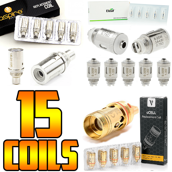 15 COILS FROM ASPIRE, VAPORESSO AND ELEAF! - LuckyVaper.com