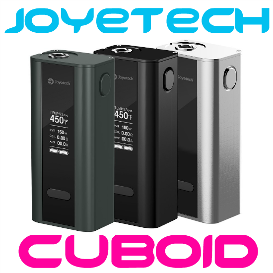 ⚡ Joyetech CUBOID ⚡ 0.1Ω / 150-200W TCR Box Mod ⚡ - LuckyVaper.com