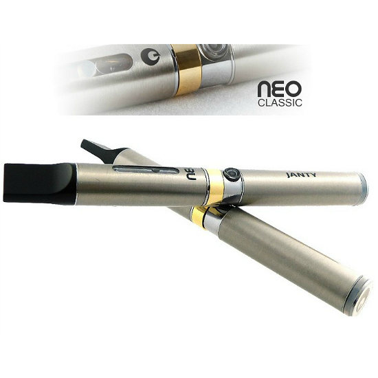 Janty Neo Classic Double Kit with Kuwako E-Pipe (Silver) - LuckyVaper.com