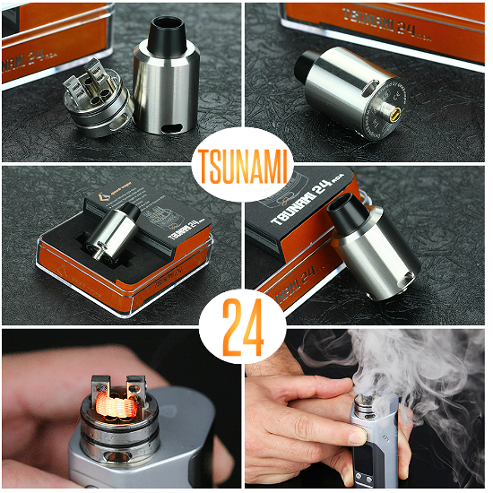 THE DRIP MEISTER! GEEK VAPE Tsunami 24mm RDA - LuckyVaper.com