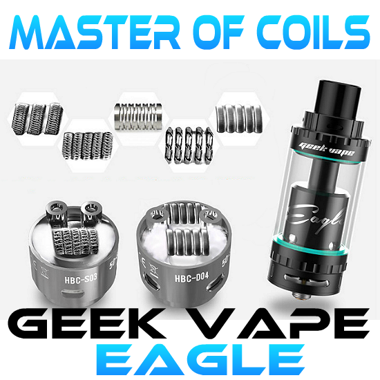 COILS! COILS EVERYWHERE! GEEK VAPE Eagle 25 RTA with Hand-Built Coils ...