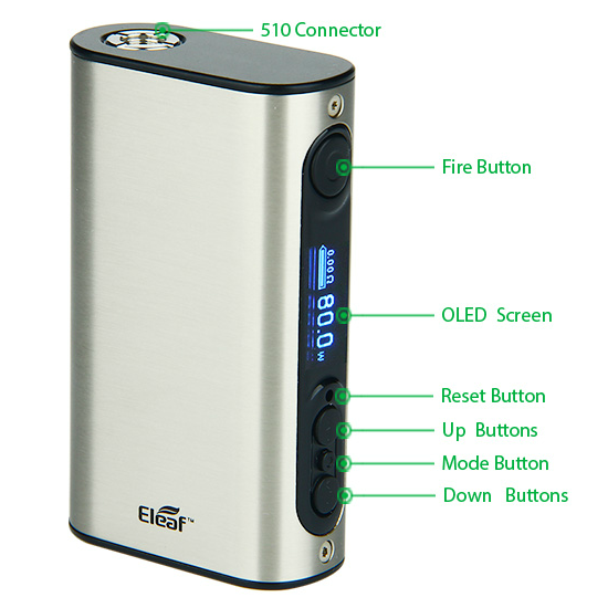 Eleaf iPower 80W 5000mAh TC Box Mod - LuckyVaper.com