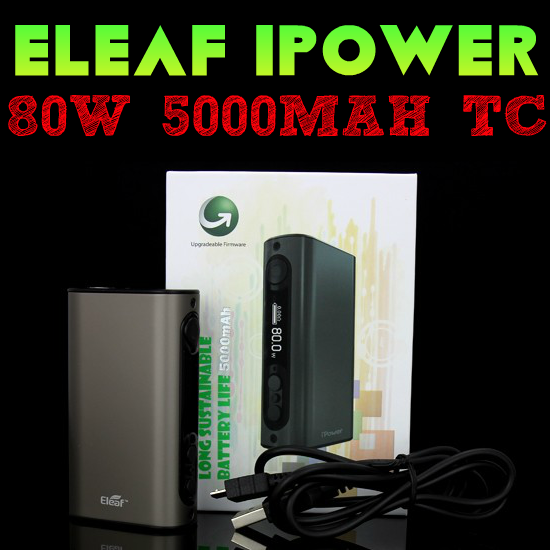 Eleaf iPower 80W 5000mAh TC Box Mod - LuckyVaper.com