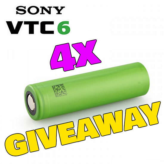 4x Sony VTC6 High Drain 18650 Batteries - LuckyVaper.com